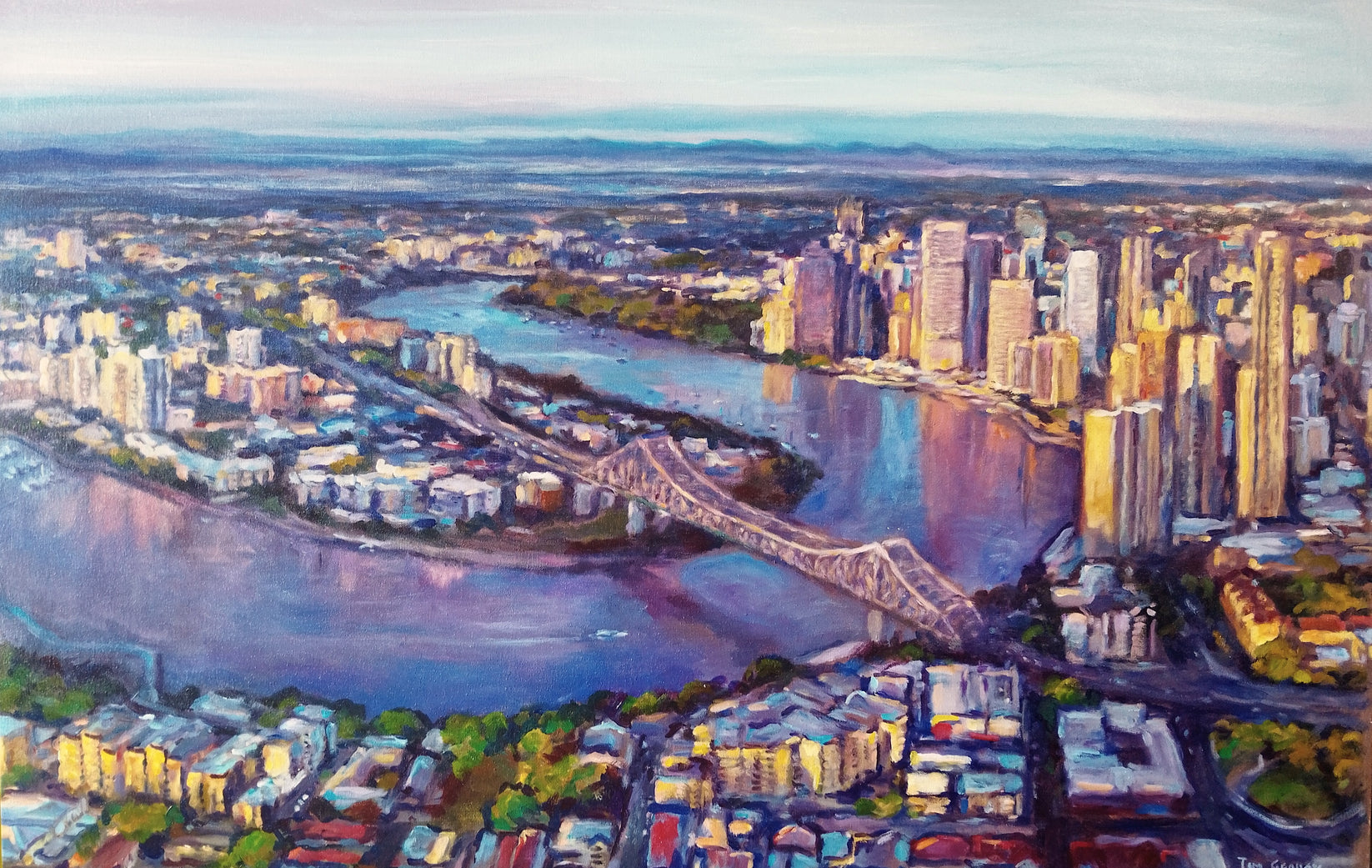 Tim Graham - Brisbane City Morning – Red Hill Gallery