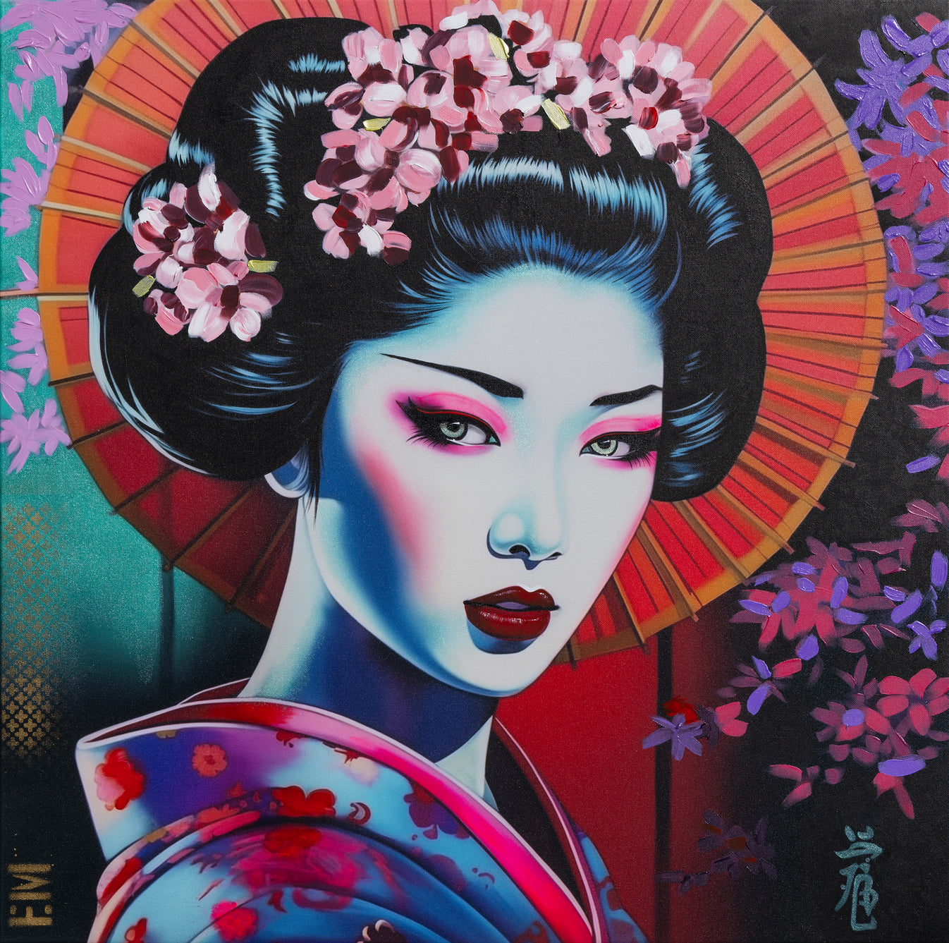 Emma Sheldrake - Iridescent Geisha – Red Hill Gallery